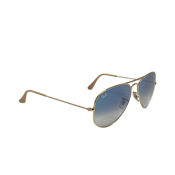 Ray-Ban | Accessories | Rayban Aviators Gold Frame Blue Gradient Lens ...